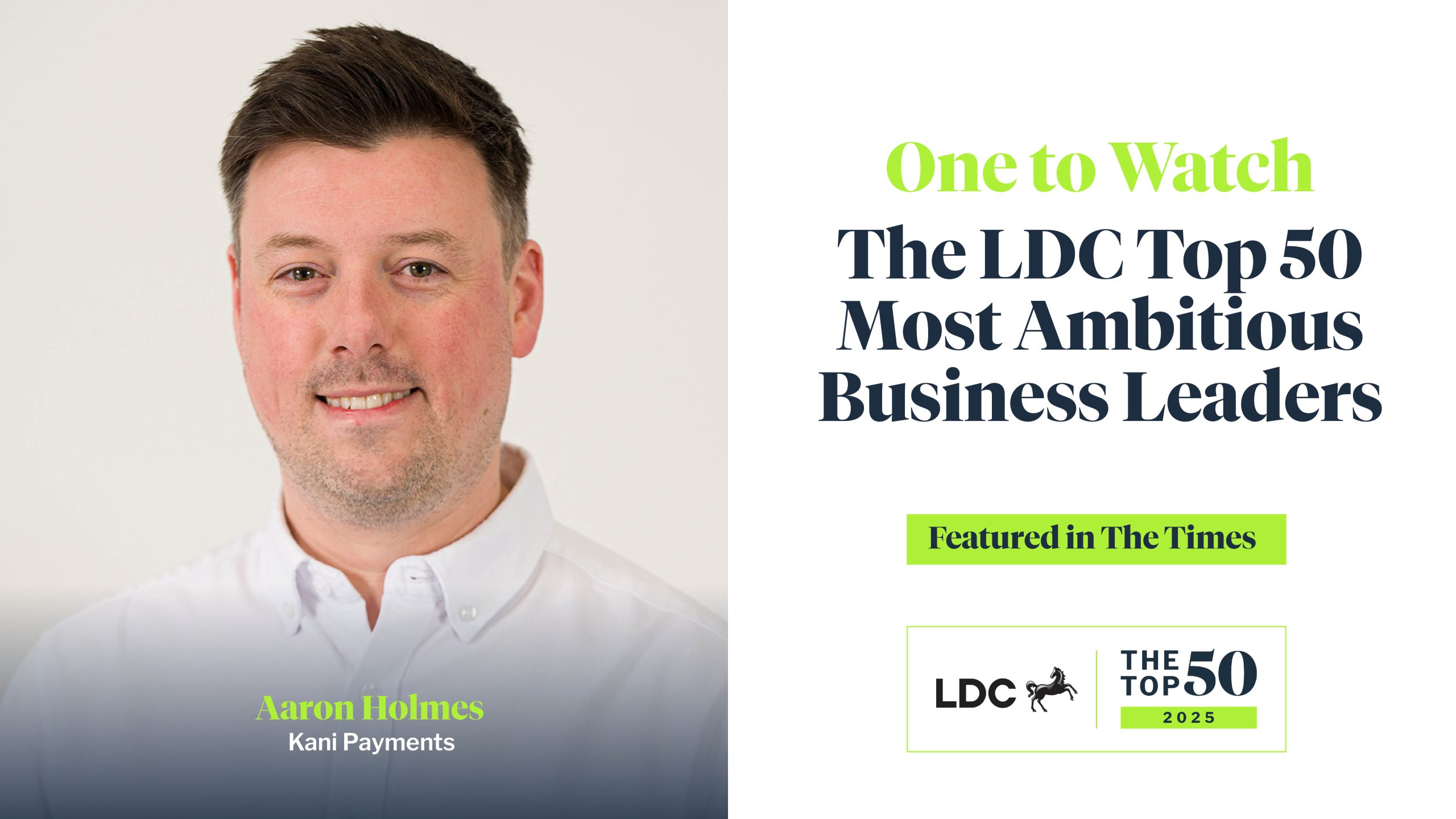 Aaron Holmes named ‘One to Watch’ in LDC’s Top 50 Most Ambitious ...